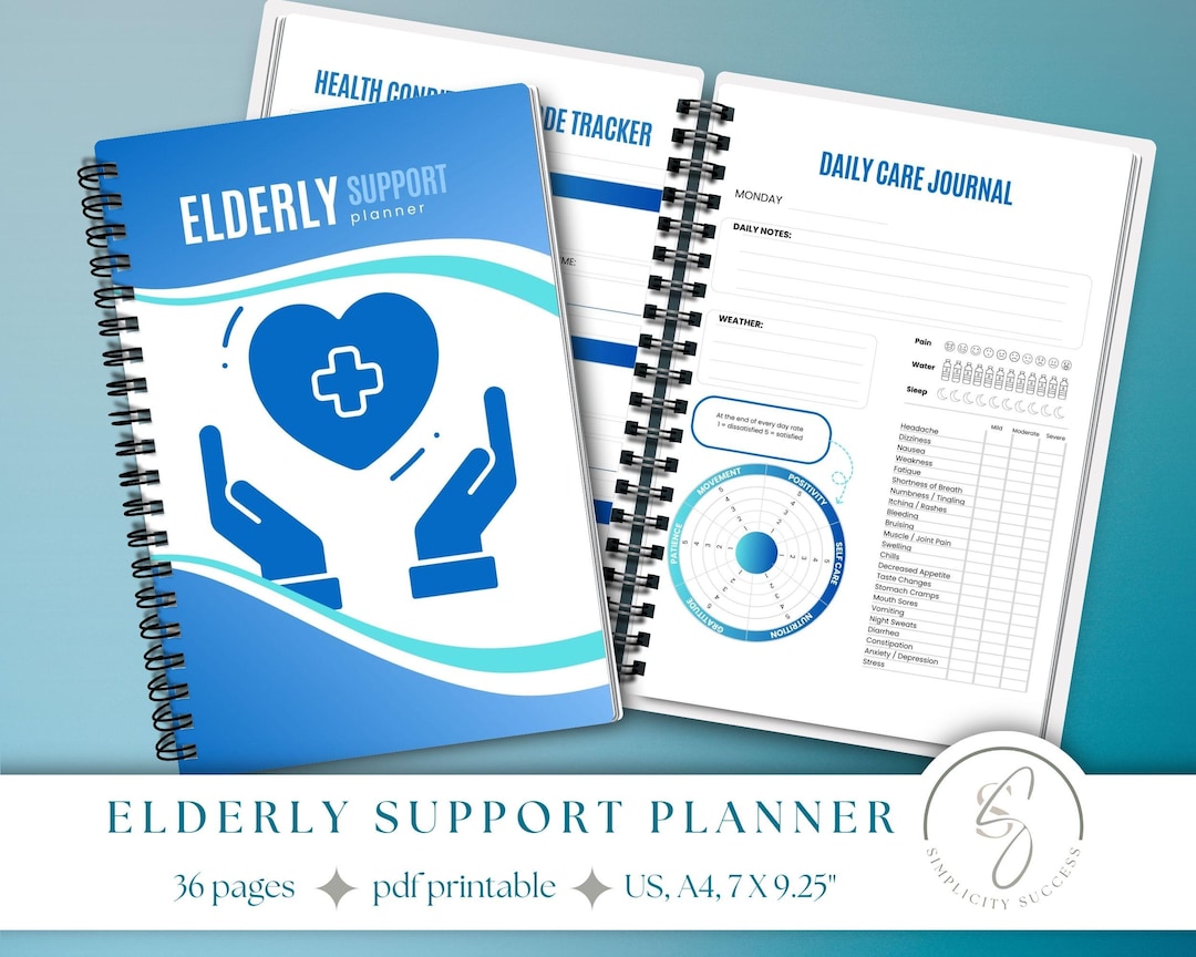 Elderly Support Planner a Medical Care Binder for Aging Parents ...