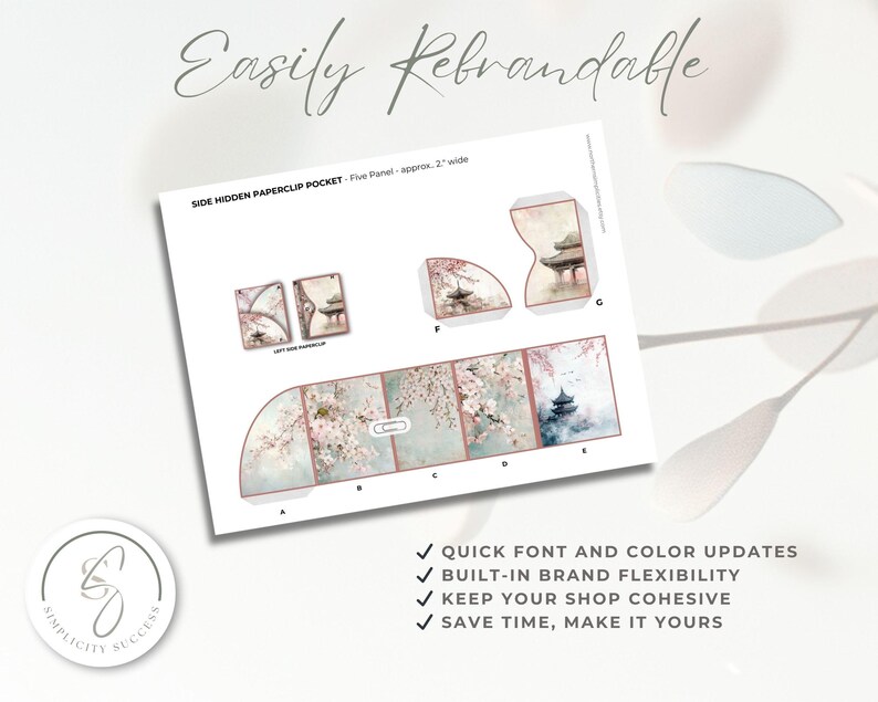Paperclip Party Seller Kit Canva Template Kit With Drag and Drop Frames ...