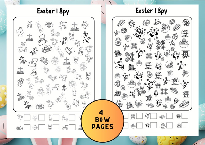 Easter I Spy, Printable Easter Activities, Easter Worksheet Activities ...