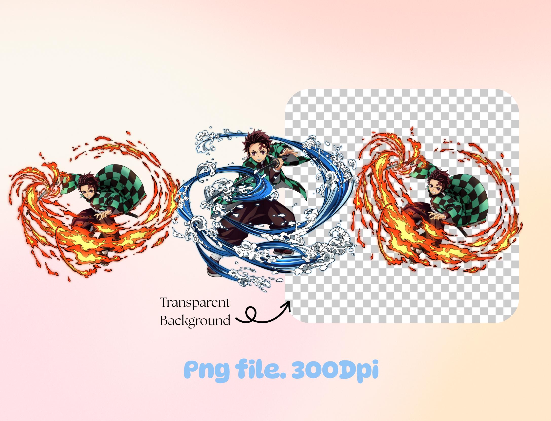 16oz Demon Slayer Tanjiro Cup Wrap PNG - Digital File for 16oz UV DTF ...