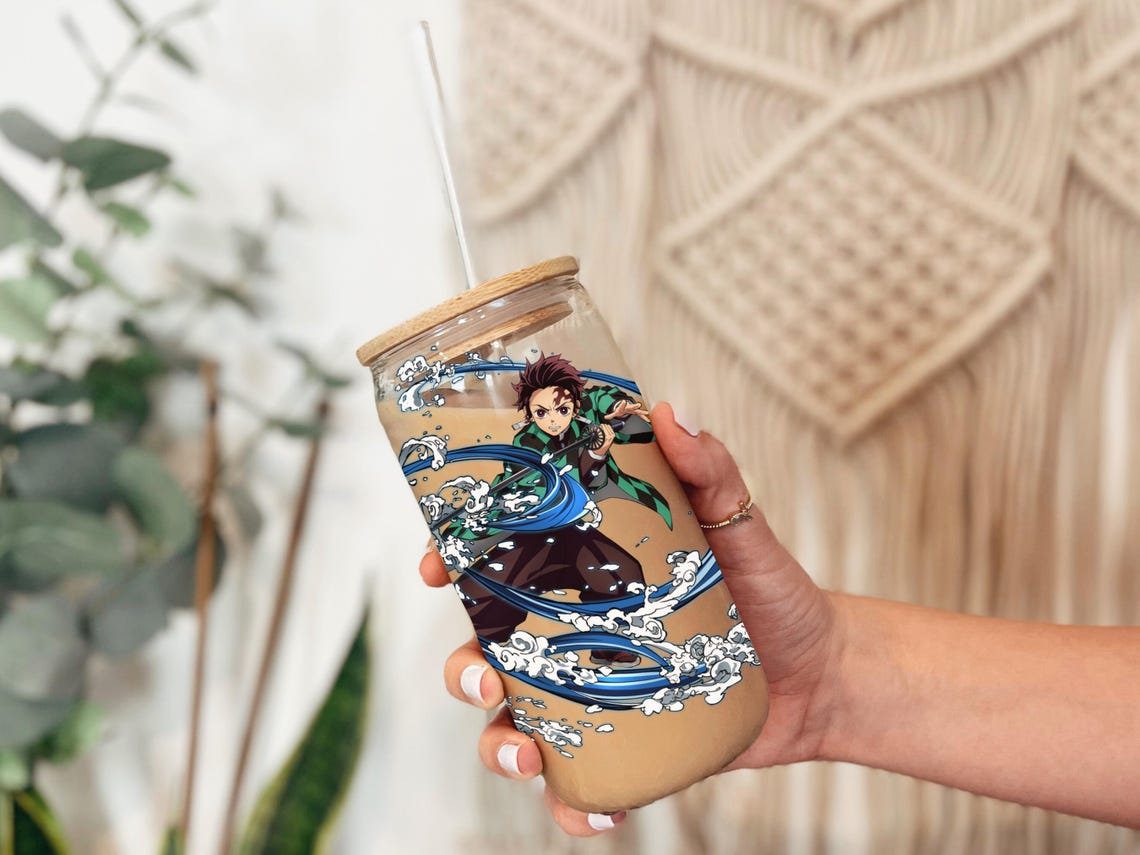 16oz Demon Slayer Tanjiro Cup Wrap PNG - Digital File for 16oz UV DTF ...