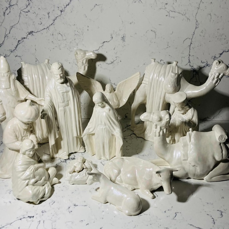 Ceramic Nativity Set - Etsy