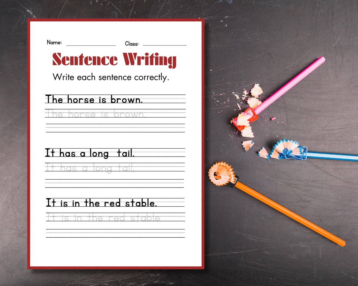 Handwriting Practice Worksheets for Kids, Preschool Kindergarten ...