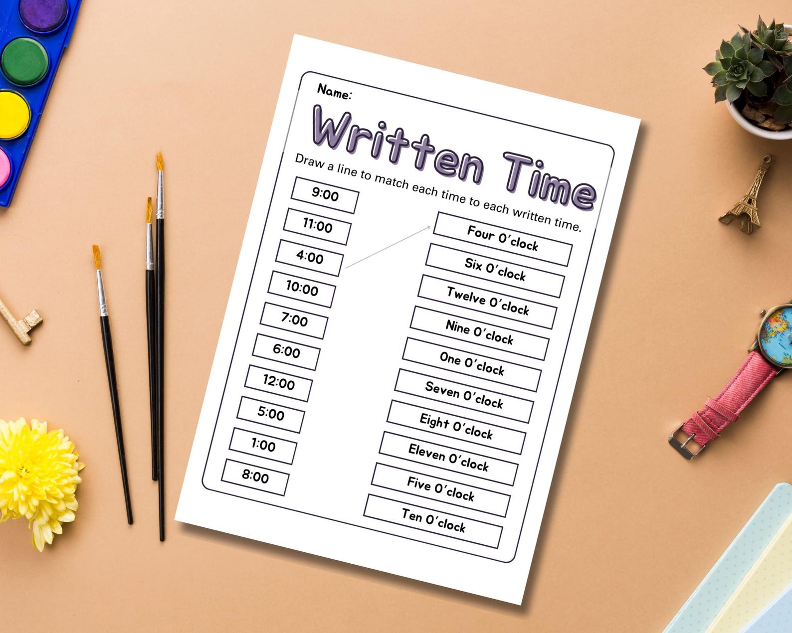 Kindergarten Math Worksheets Time, Printable Learning Homeschooling ...