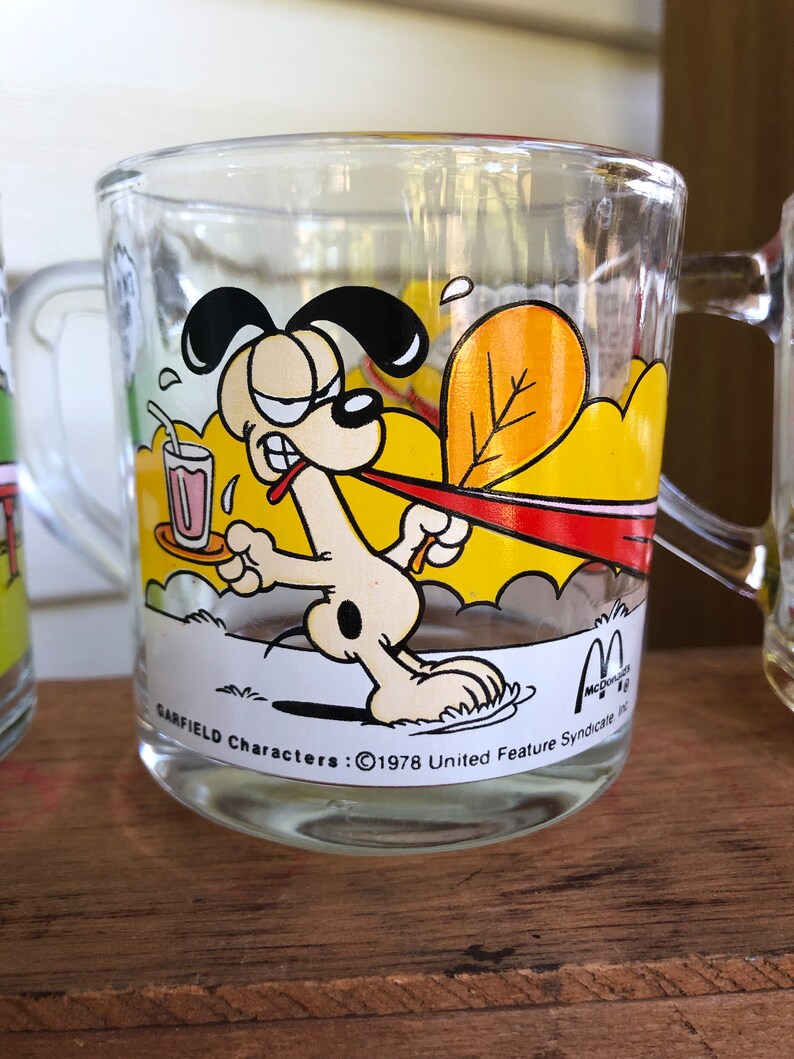 Garfield Mcdonalds Mugs Set of 3 - Etsy