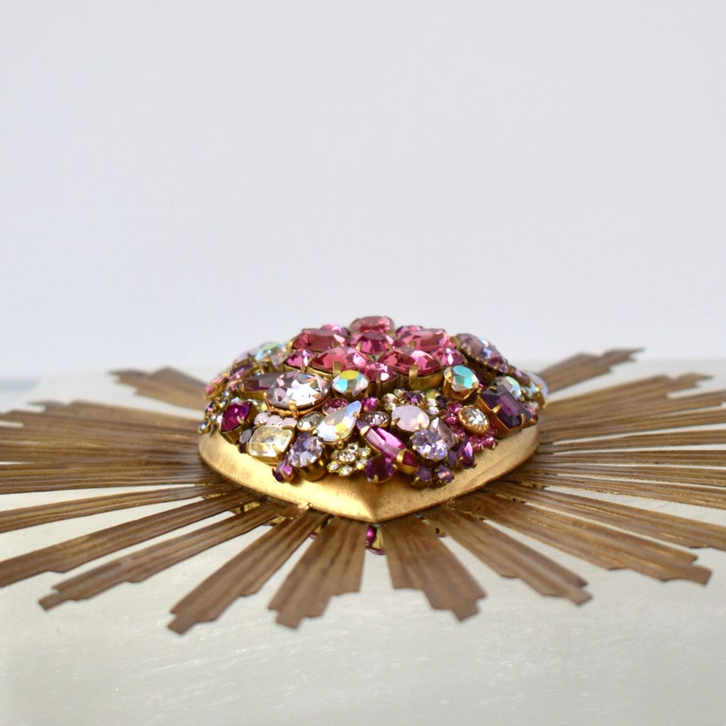 Sacred Catholic Heart Star Burst Embellished With Crystals - Etsy