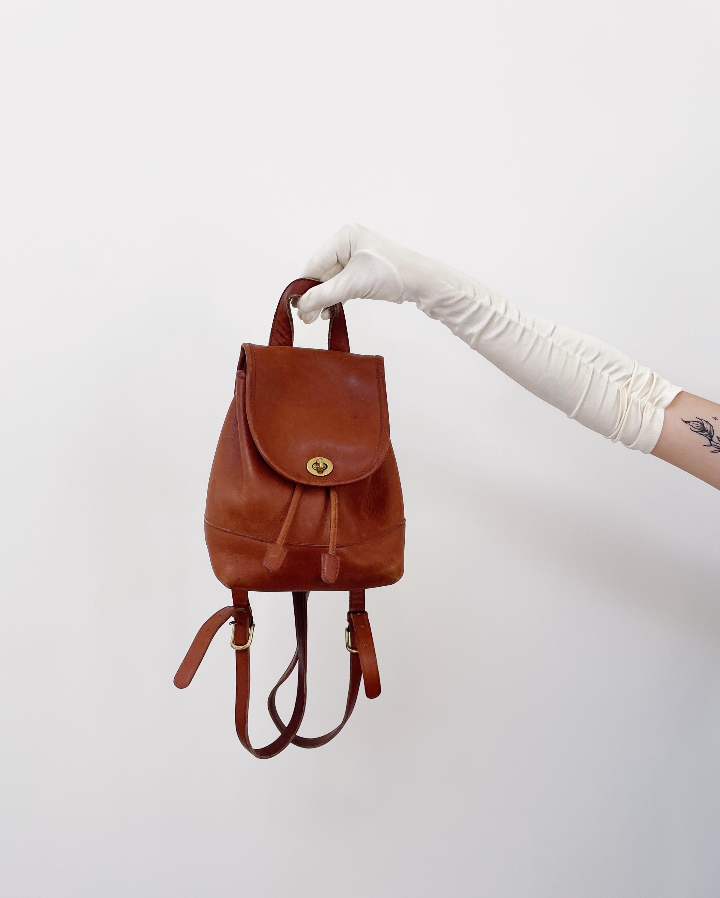 Vintage Coach Mini Backpack - Etsy