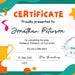 Kids Fully Editable Music Certificate - Etsy