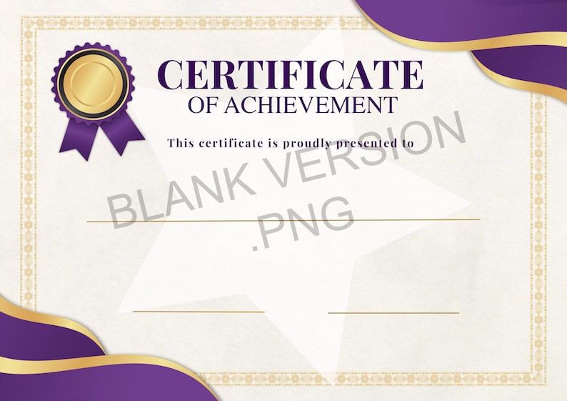 Fully Editable Music Certificate - Etsy