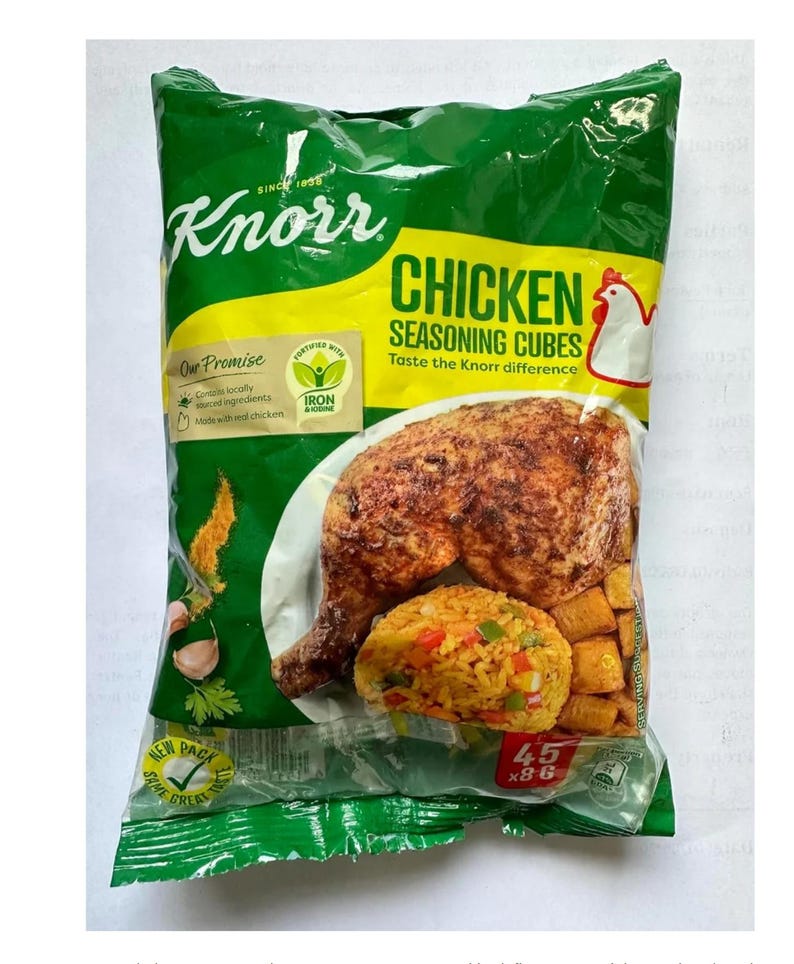 Knorr Chicken Flavor Seasoning Cubes – Nigerian Knorr Chicken Cube (45g ...