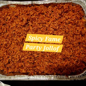 Smoky Party Jollof Rice With Peppered Chicken (best Seller) - Etsy