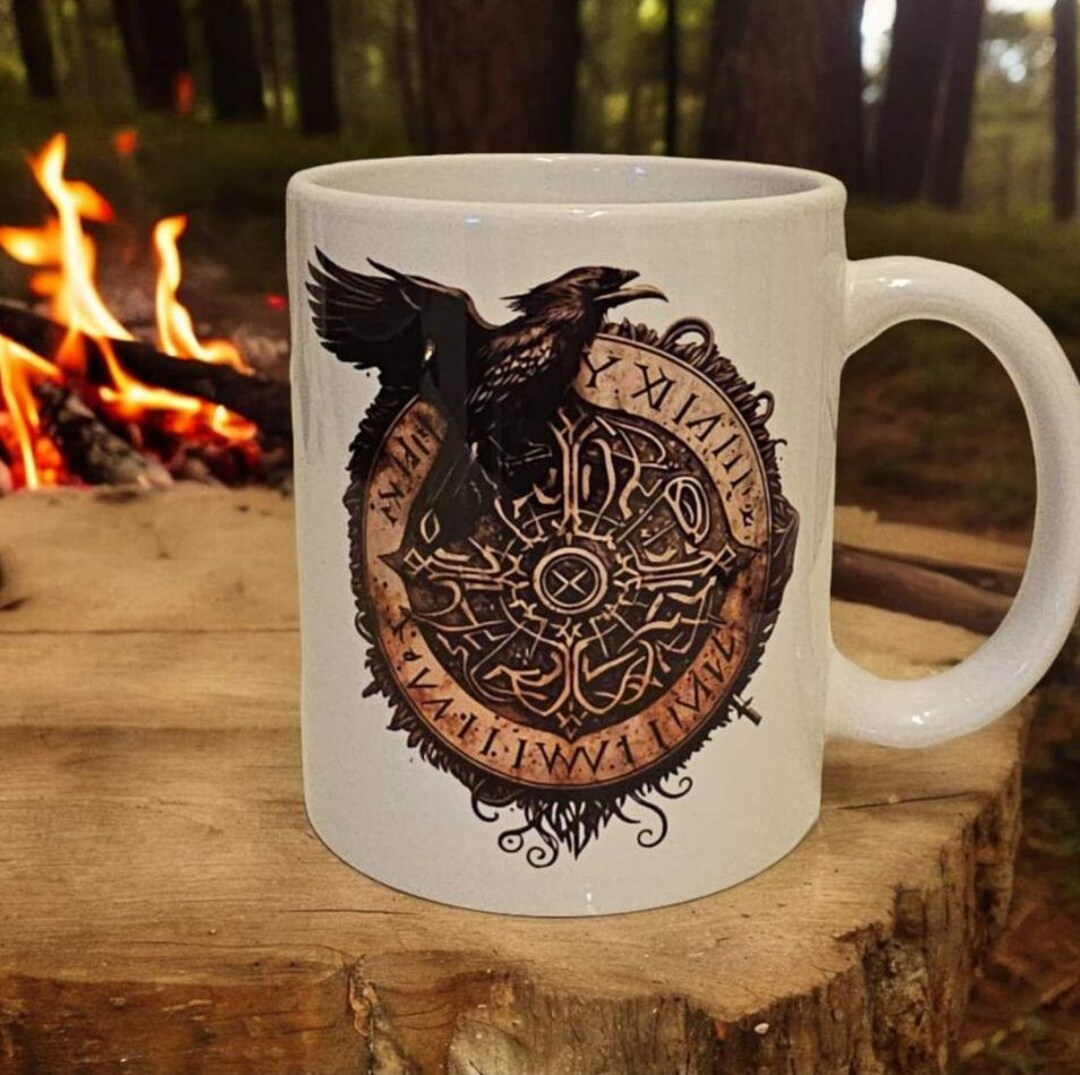 Mug With Viking Motif, Odin, Vikings, Vikings, Coffee Mug, Viking ...