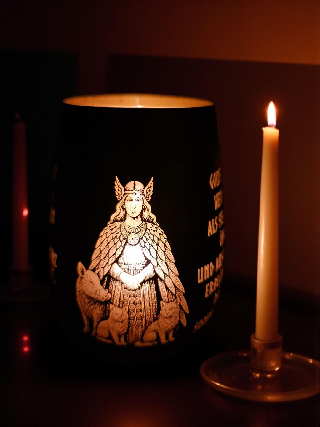 Freya Windlight, Goddess of Love, High-quality Crystal Glass, Yggdrasil ...