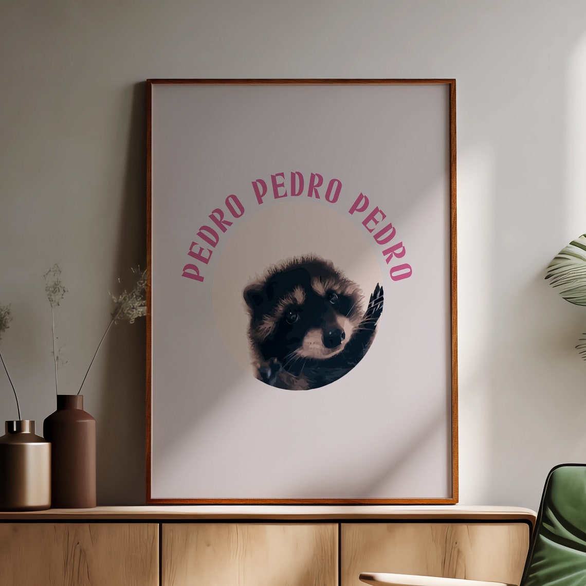 Pedro Dancing Raccoon Poster Dancing Raccoon Meme Print Raccoon Dancing ...