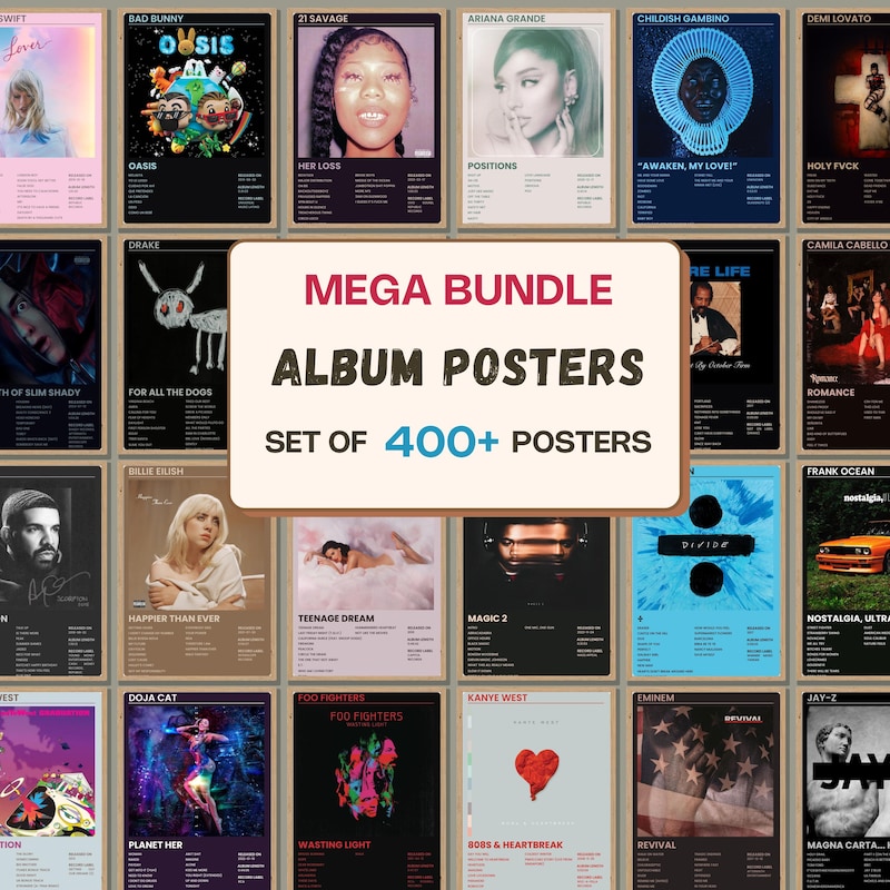 Album Cover Posters - Etsy