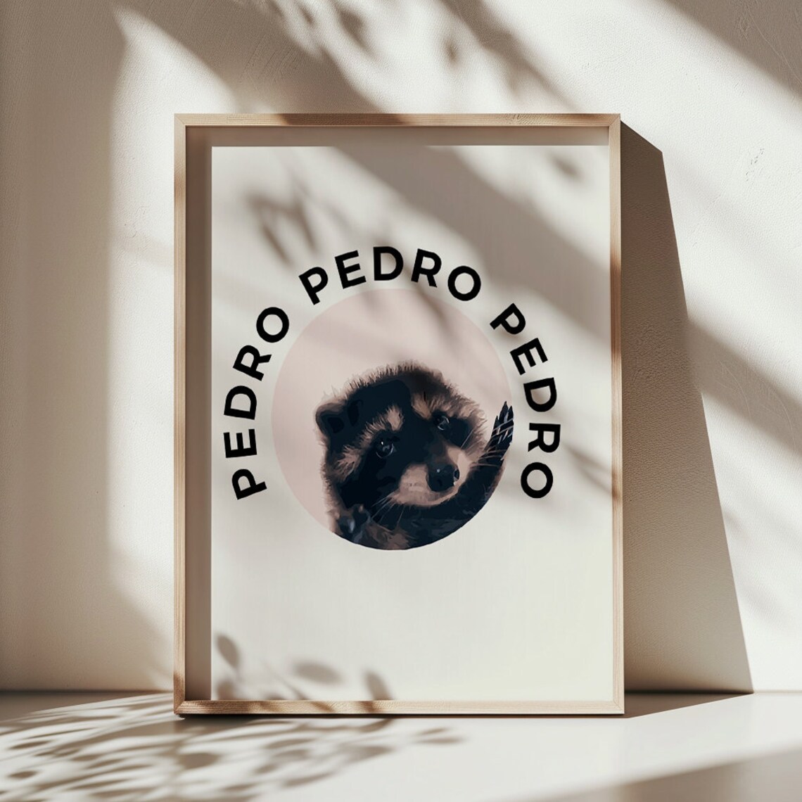 Pedro Dancing Raccoon Poster Dancing Raccoon Meme Print Raccoon Dancing ...