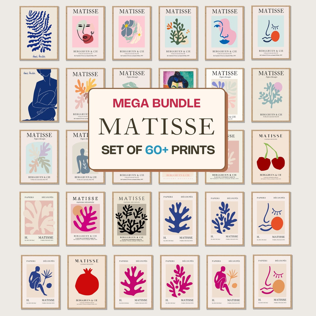Buy Henri Matisse Print Bundle Set of 60 Prints Matisse Print ...