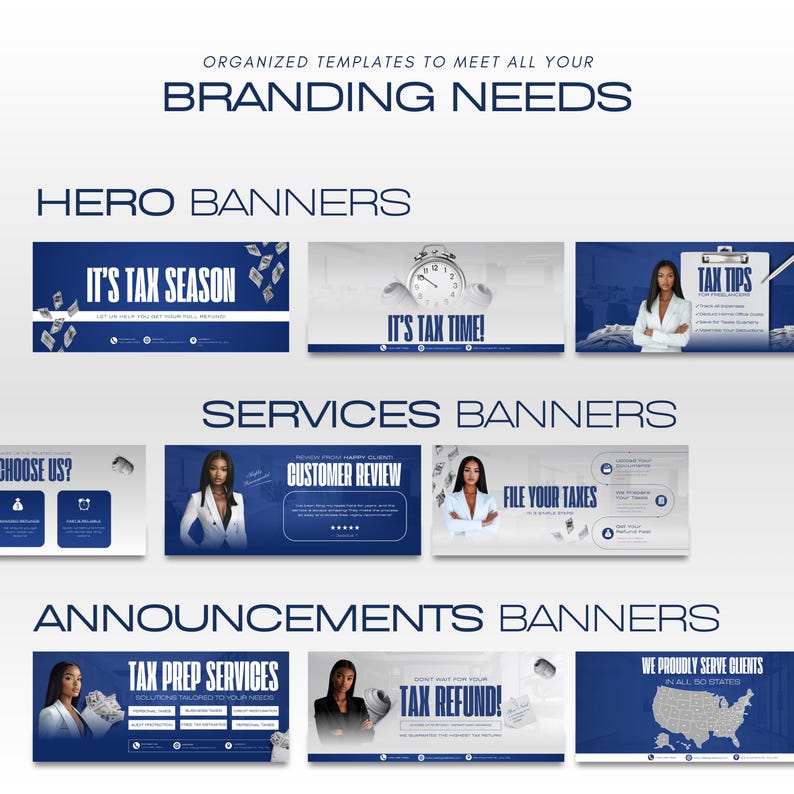 30 Tax Prep Banners | Accountant Templates | Corporate Business Website ...