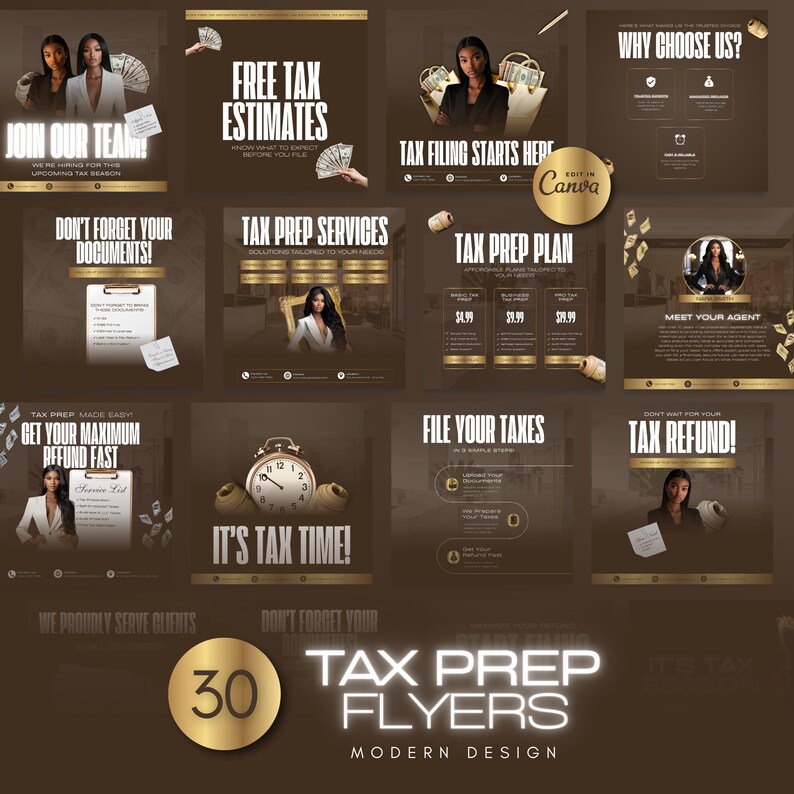 30 Tax Prep Flyers | Accountant Templates | Corporate Business Flyers ...