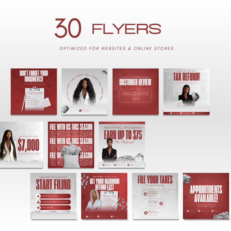30 Tax Service Flyer Templates, Editable Canva Designs, Accountant ...
