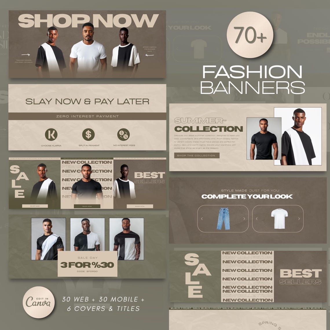 70 Men Fashion Web Banners | Clothing Banners | Streetwear | Fashion ...