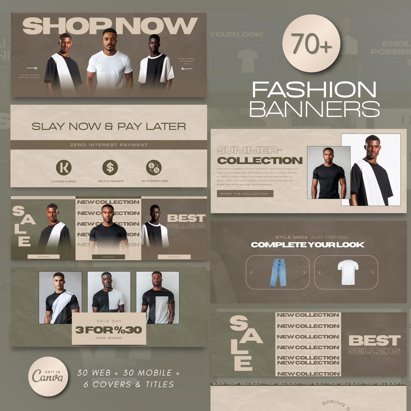 70 Men Fashion Web Banners | Clothing Banners | Streetwear | Fashion ...