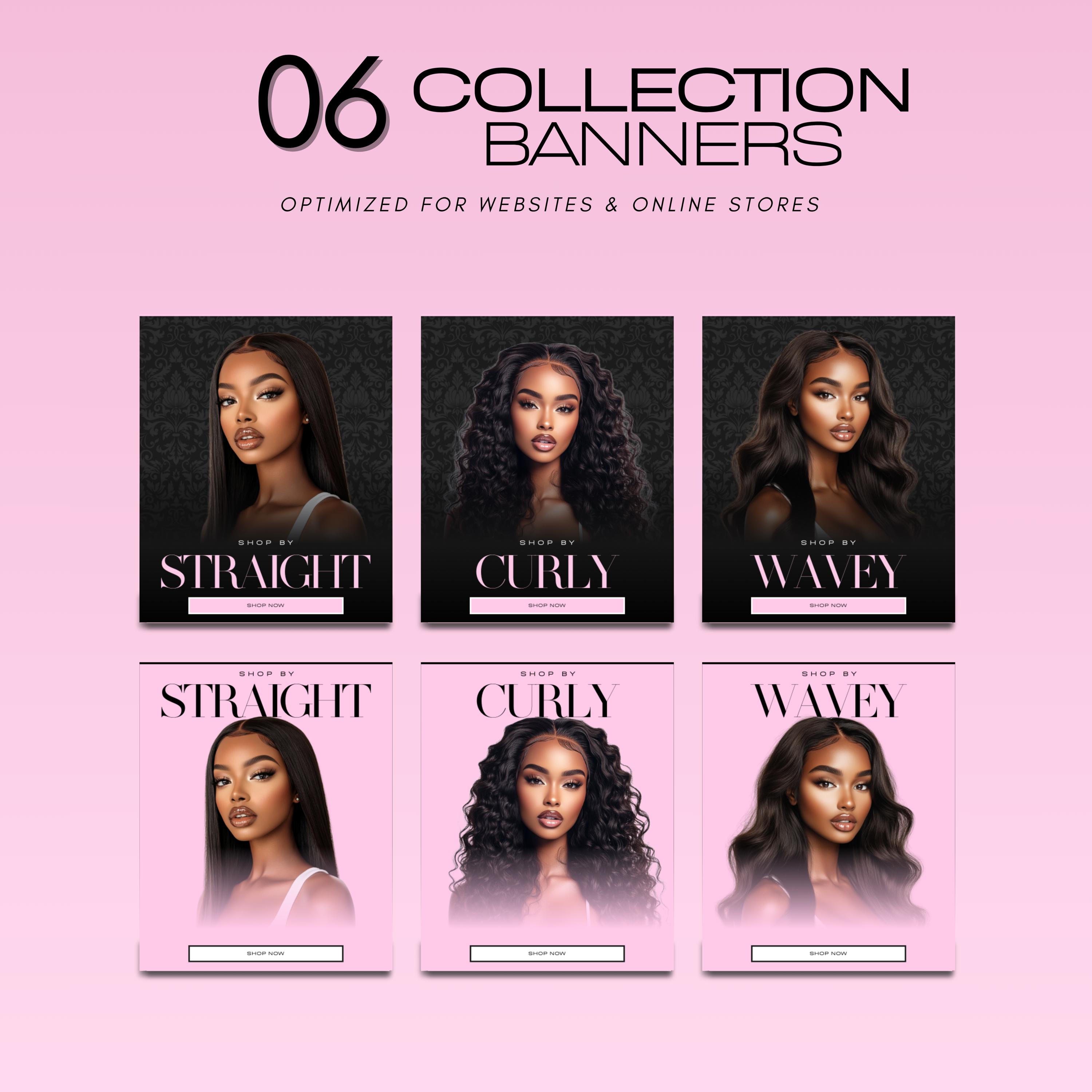 70+ Hair Website Banner Templates | Hairstylist & Salon Branding Kit ...
