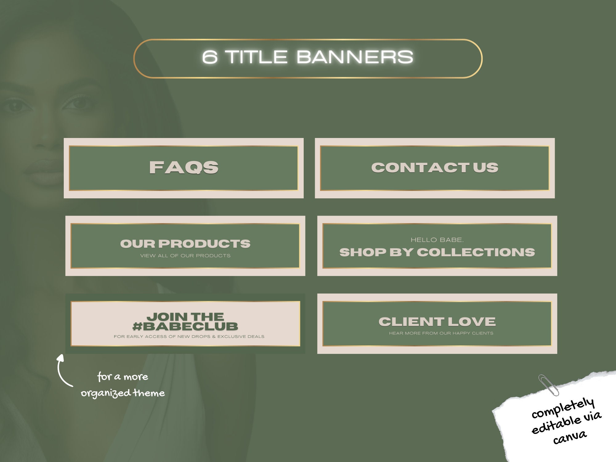 Fashion Web Banner Templates | Clothing Website Branding Kit | Shopify ...