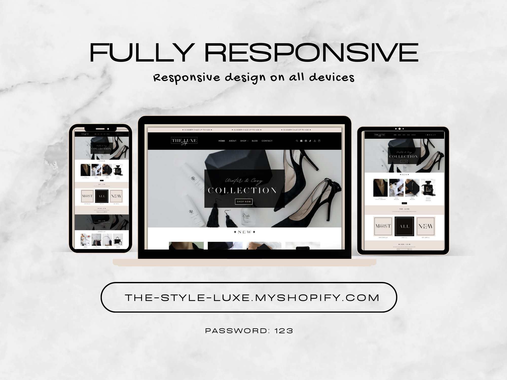 Shopify Theme Black and White | Minimal Shopify Website Design ...