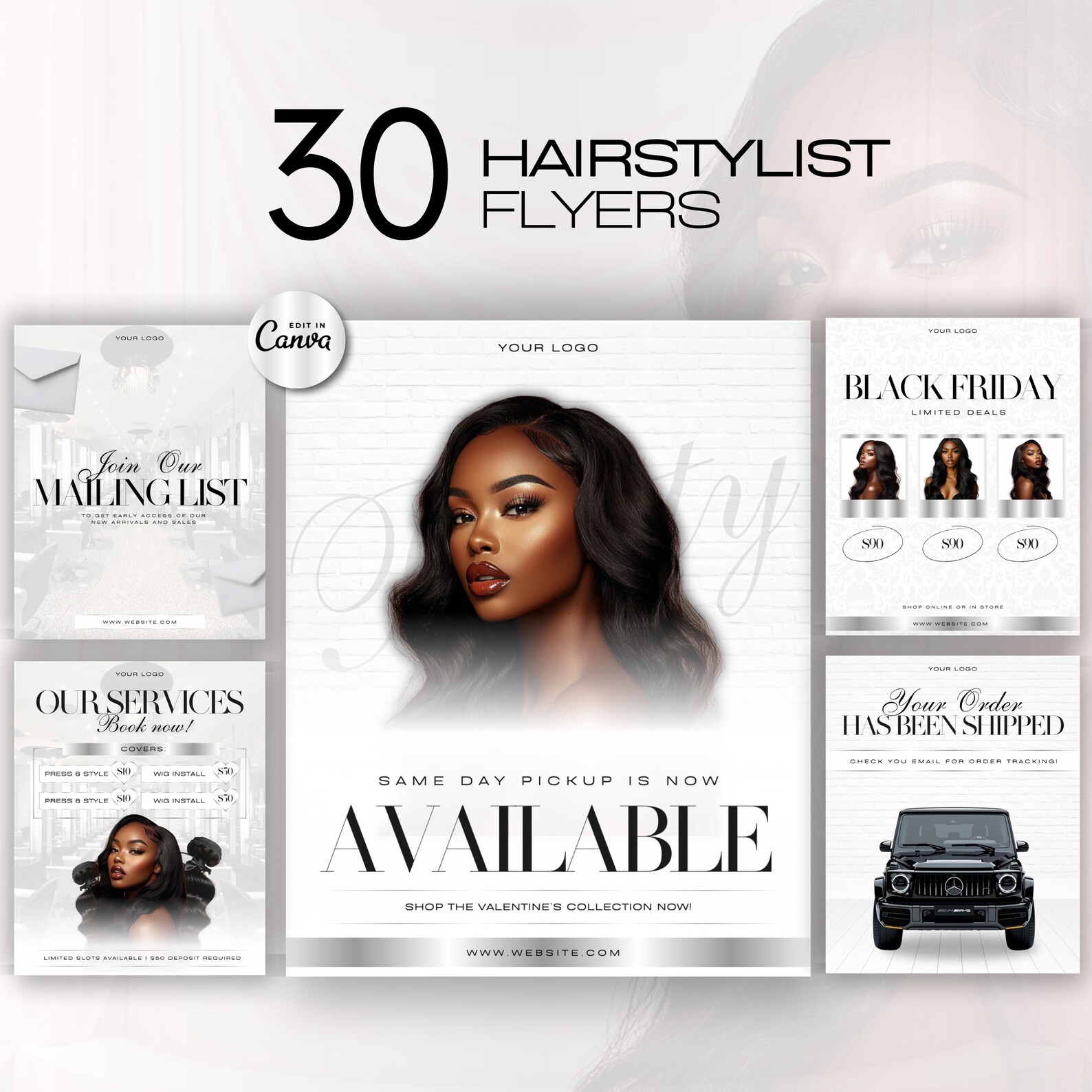 30 Luxury Hairstylists Flyers Hair Extensions Templates Valentines ...