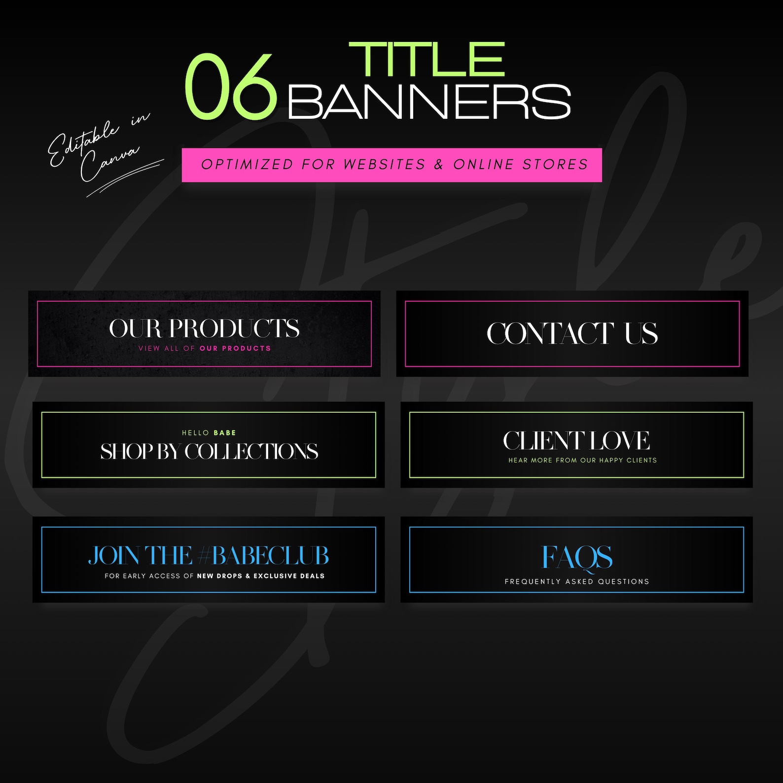 70 Neon Fashion Web Banners Templates | Colorful Clothing Website ...