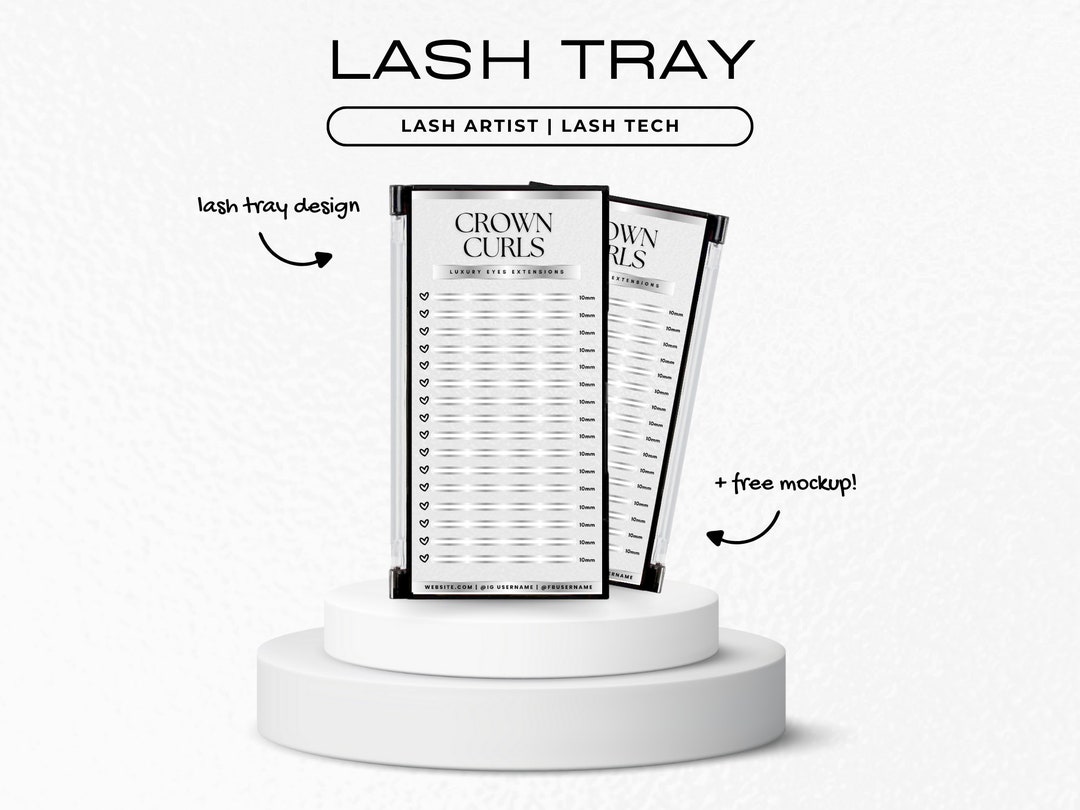 Lash Tray | Lash Tech Template | Lash Tray Template | Lash Try Mockup ...