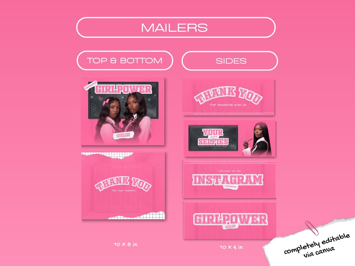 Wig Mailer Box Design | Lace Front & Bundles Box Packaging Design | DIY ...
