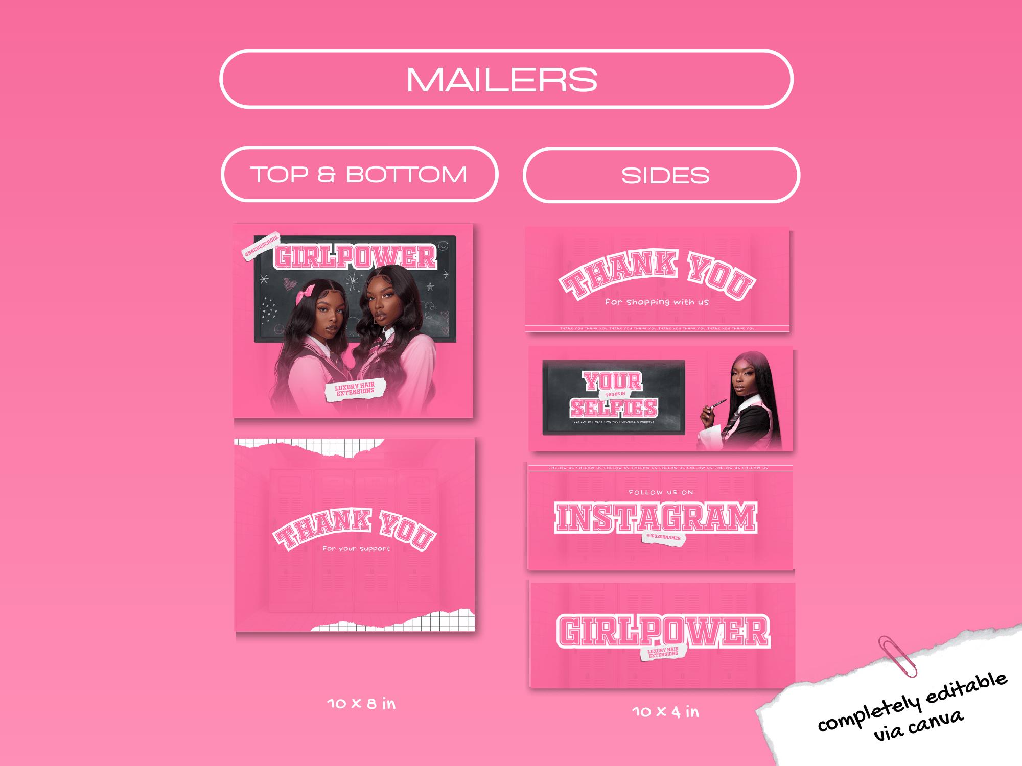 Wig Mailer Box Design | Lace Front & Bundles Box Packaging Design | DIY ...