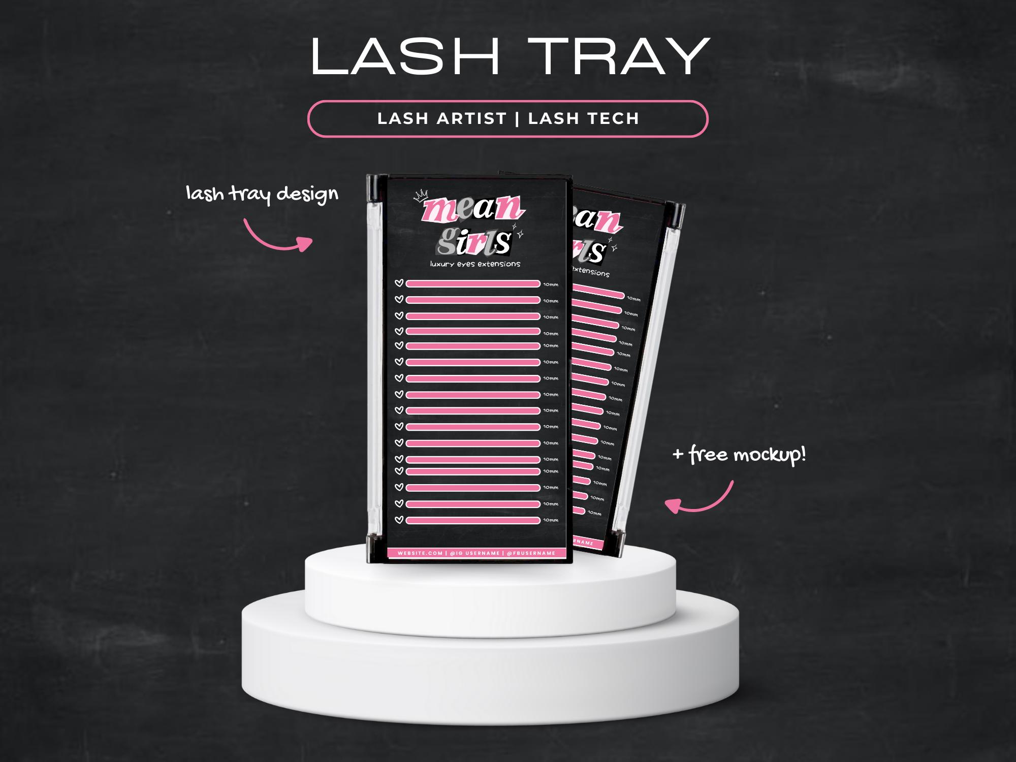 Lash Tray | Lash Tech Template | Lash Tray Template | Lash Try Mockup ...