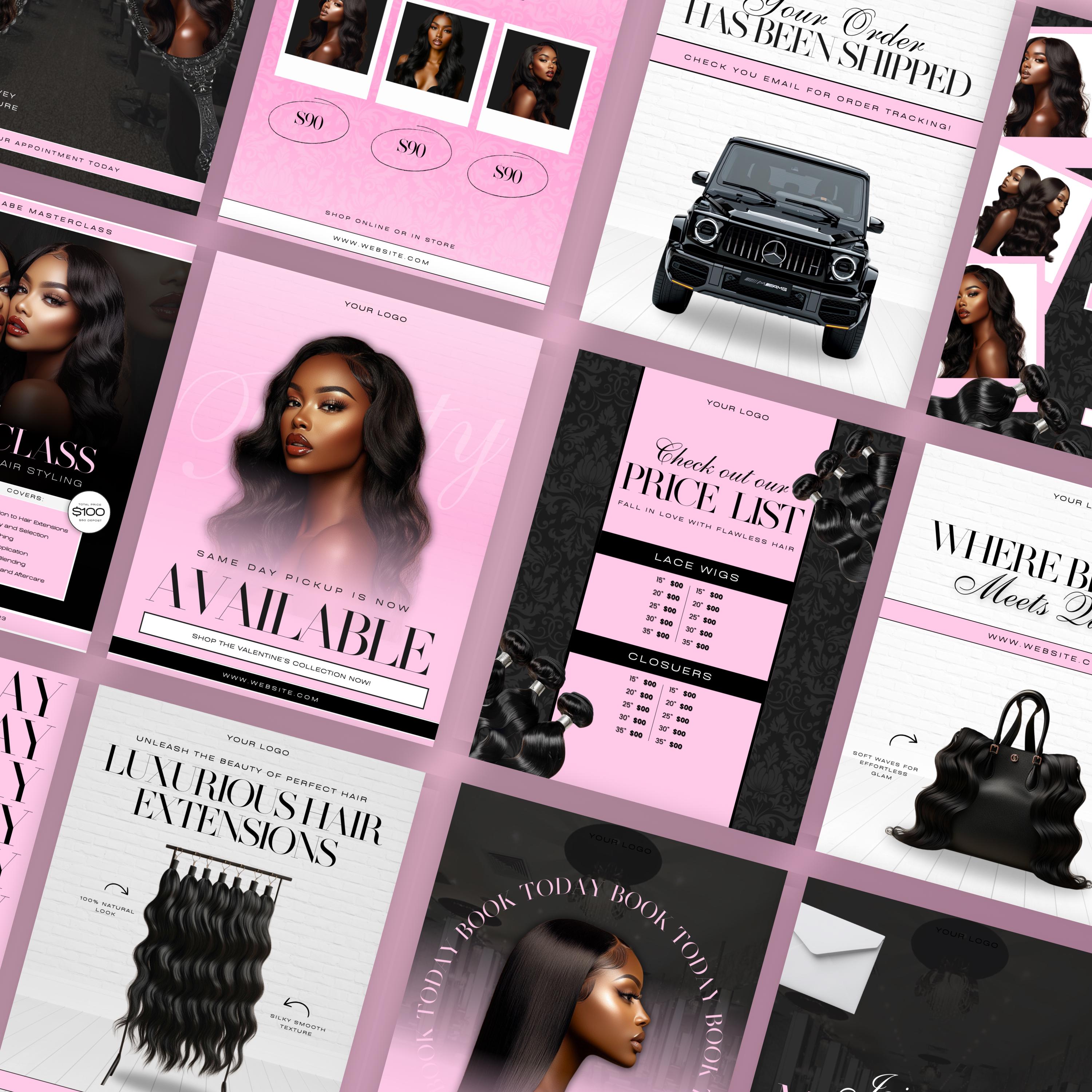 30 Luxury Hairstylists Flyers Hair Extensions Templates Valentines ...