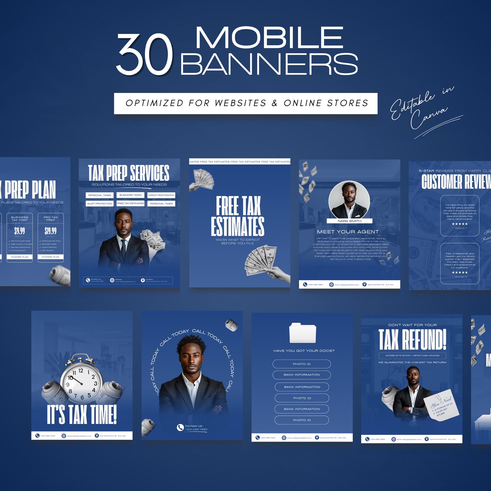 60 Tax Prep Banners Accountant Templates Corporate Business Website ...