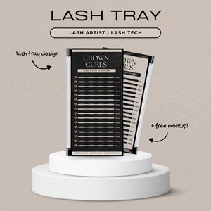 Editable Lash Tray Templates | Lash Business Branding & Eyelash ...