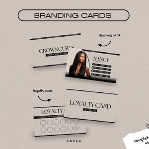 Hairstylist Branding Kit, Fashion Stylist Canva Templates, Thank You ...