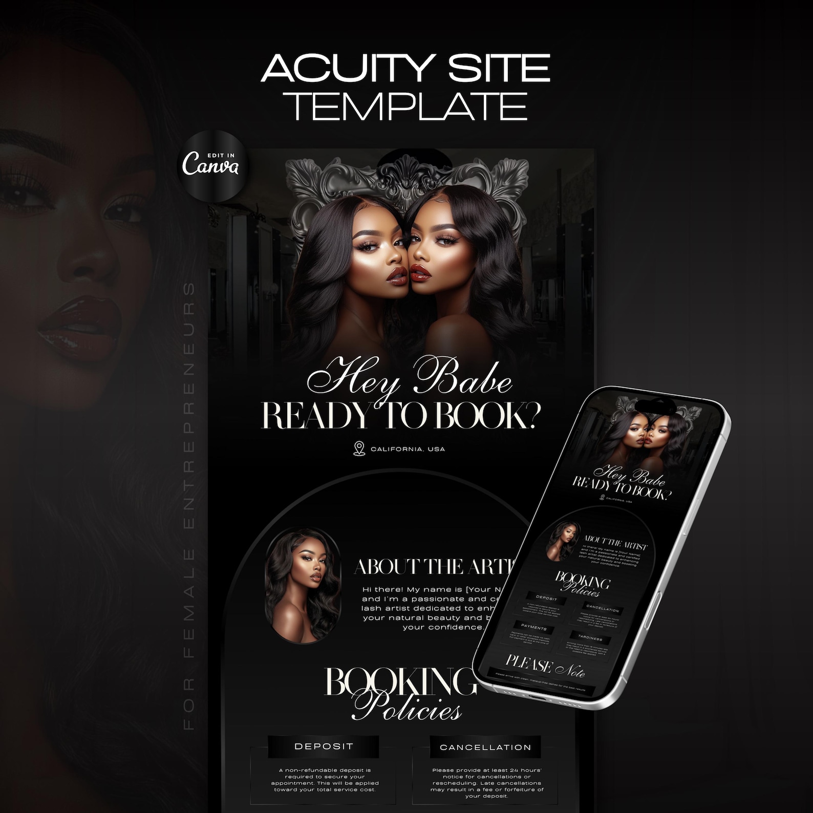 Acuity Scheduling Template Simple Booking Site Template Acuity ...