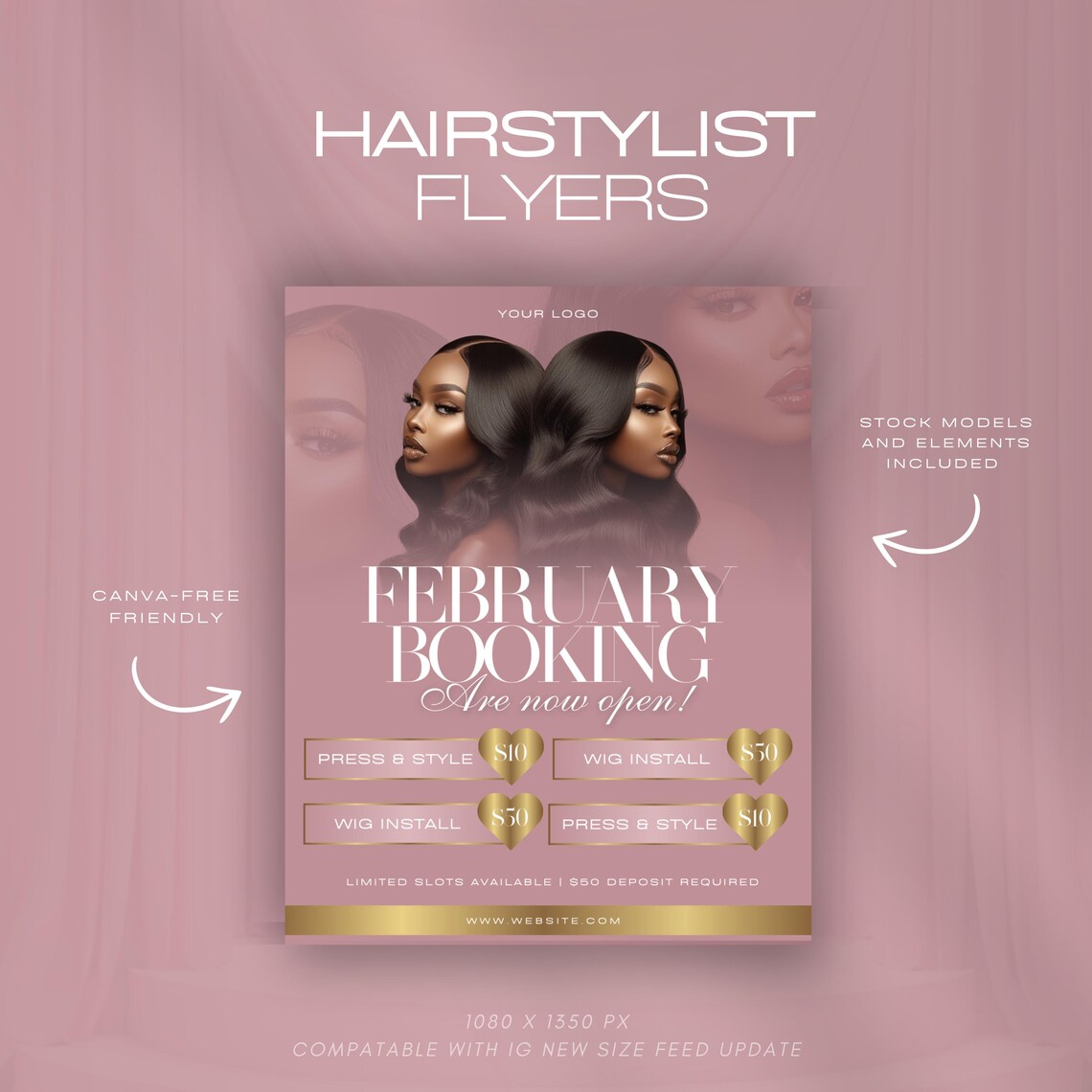 30 Luxury Hairstylists Flyers | Hair Extensions Templates | Valentines ...