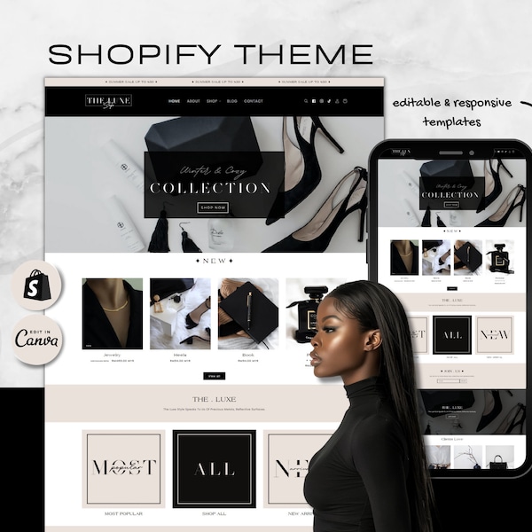 Shopify Website Templates - Etsy
