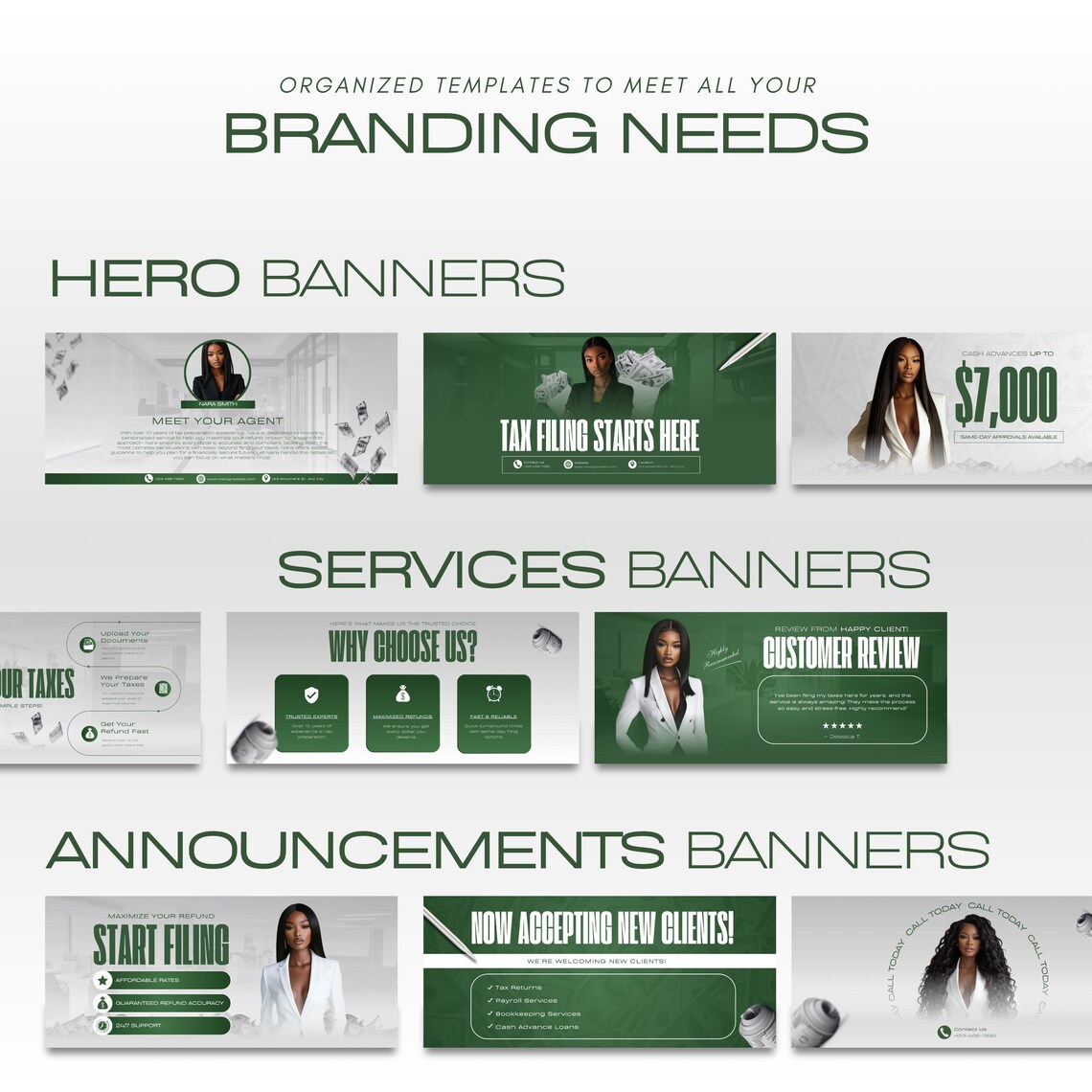 30 Tax Prep Banners Accountant Templates Corporate Business Website ...