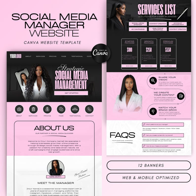Social Media Manager Website | Social Media Coach | Digital Marketing ...