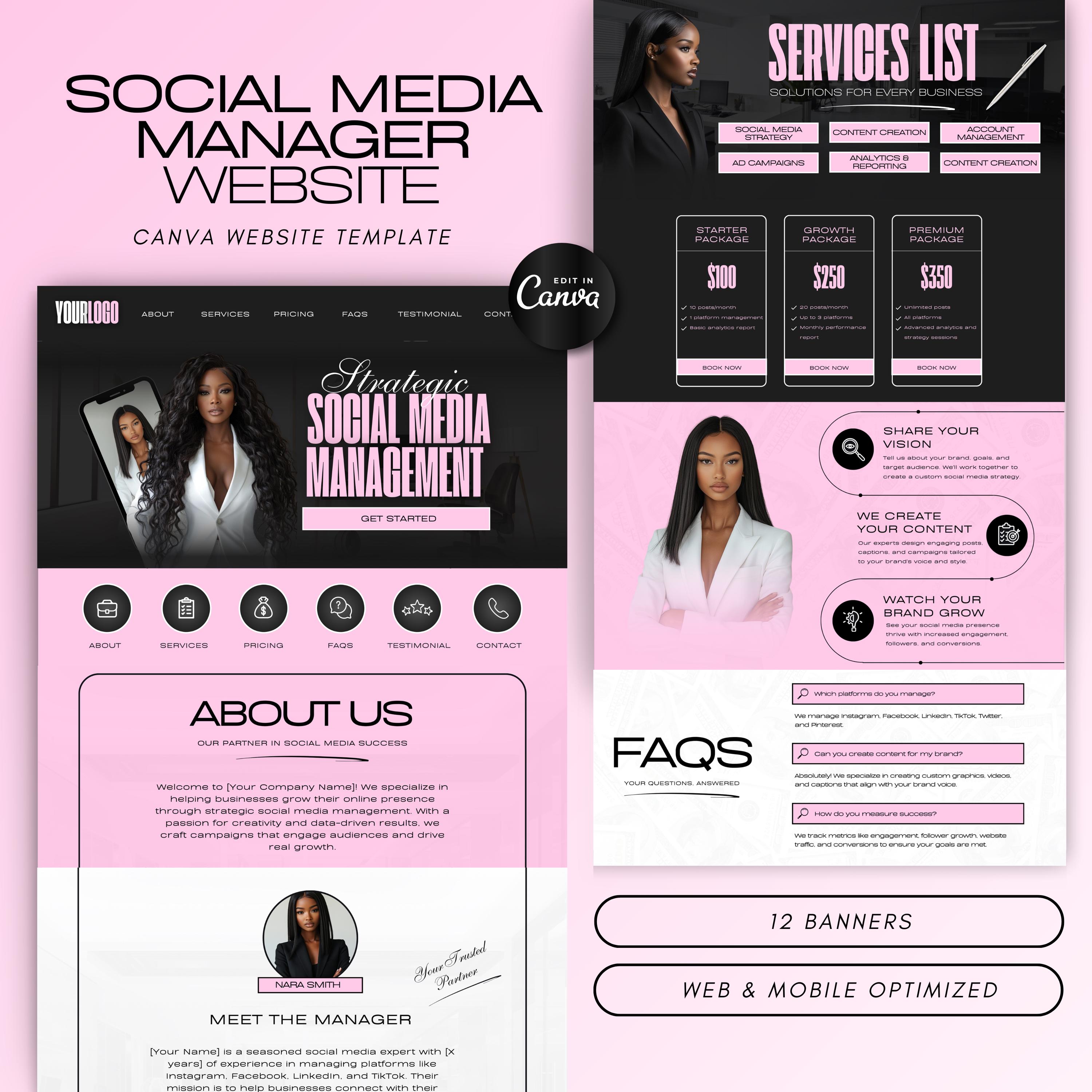 Social Media Manager Website | Social Media Coach | Digital Marketing ...