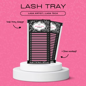 Lash Tray | Lash Tech Template | Lash Tray Template | Lash Try Mockup ...