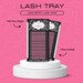 Lash Tray | Lash Tech Template | Lash Tray Template | Lash Try Mockup ...