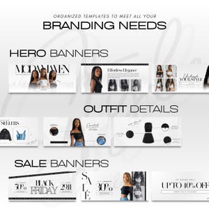 70 Fashion Web Banners Bundle | Clothing Website Banner Pack ...