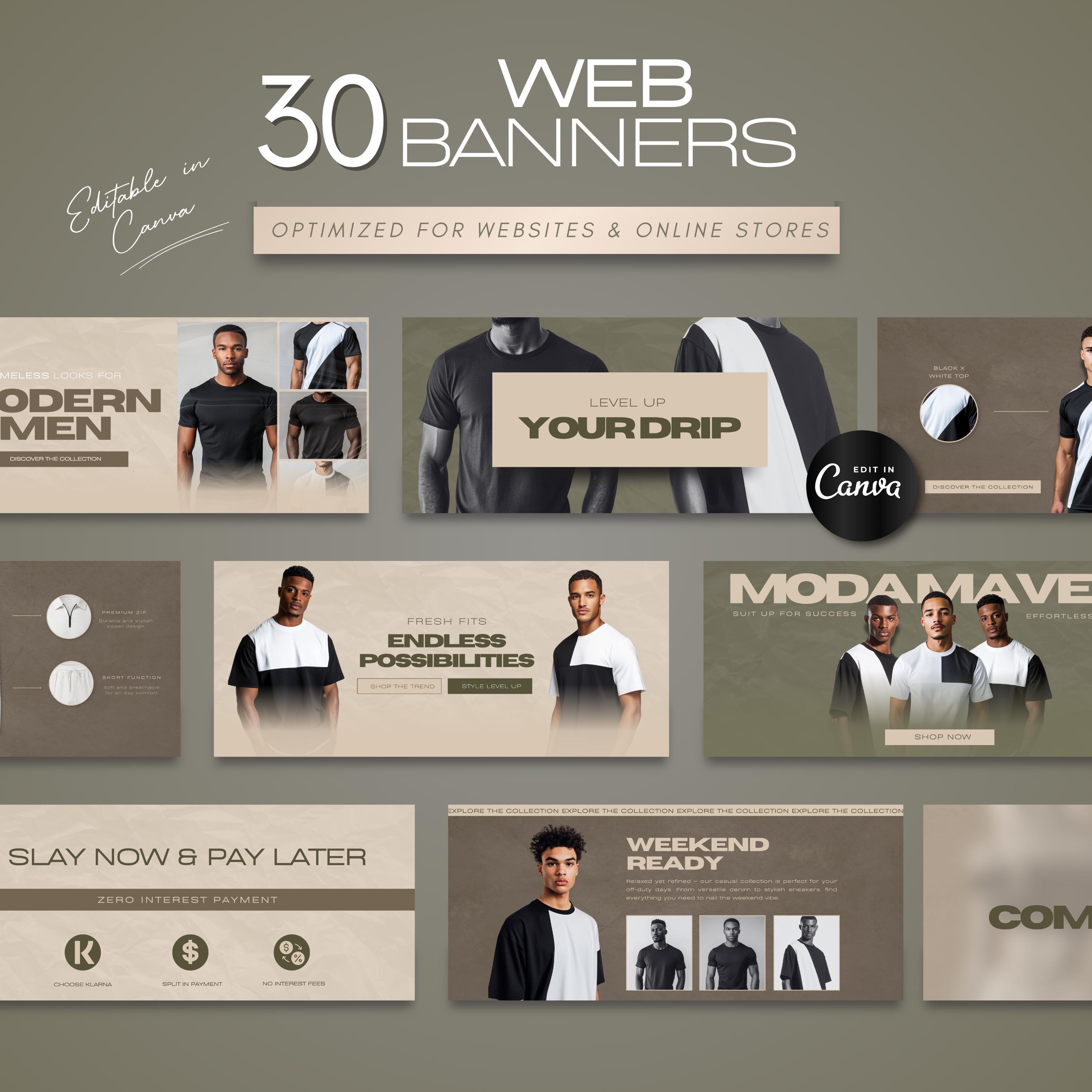 70 Men Fashion Web Banners | Clothing Banners | Streetwear | Fashion ...
