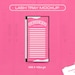 Eyelash Tray Template | Editable Lash Packaging Canva Template | Lash ...